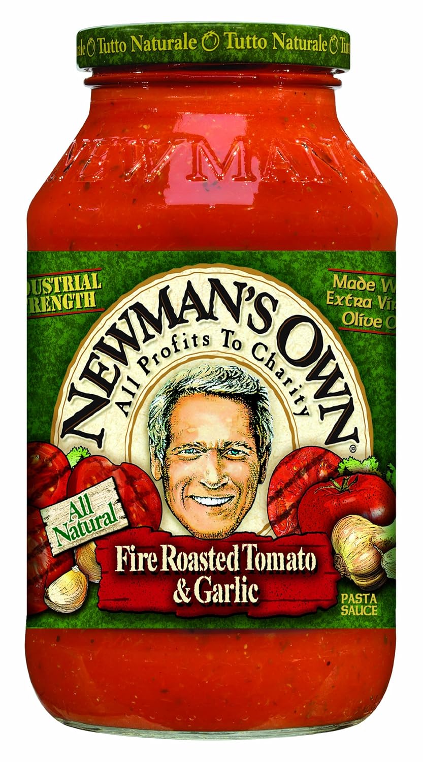 Amazon.com : Newman's Own Pasta Sauce Fire Roasted Tomato, 24-Ounce ...