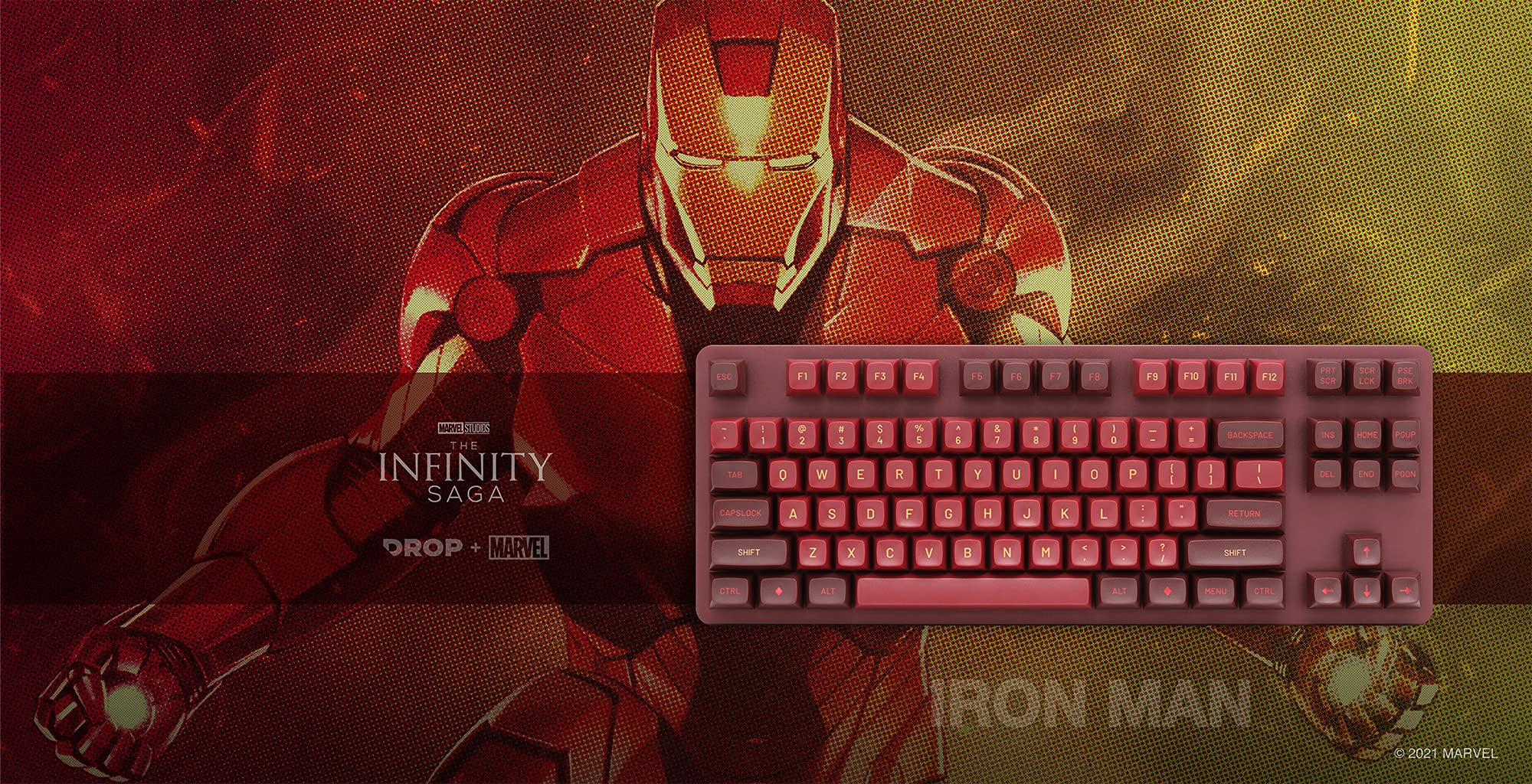 Mua DROP Marvel Iron Man Custom MT3 Keycap Set, ABS Hi-Profile Keyboard ...