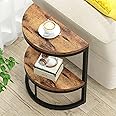 Amazon.com: Tribesigns 2-Tier End Table Semi Circle, Small Half Round ...