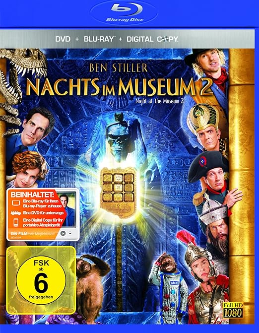 Nachts im Museum 2 Blu-ray inkl. DVD mit Digital Copy: Amazon.de: Adams, Amy, Wilson, Owen ...