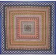 Amazon.com: India Arts Geometric Pattern Square Cotton Tablecloth 70" x ...