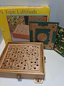 Amazon.com: Three In One Wooden Labyrinth: Toys & Games