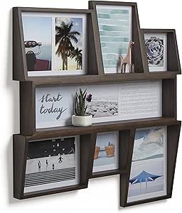 Umbra Edge, Large Wooden 4x4, 4x6, and 5X7 Collage Multi Picture Frame ...