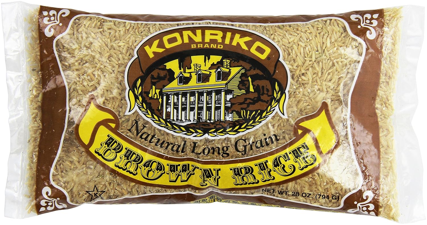 Amazon.com : Konriko Original Brown Rice, 28-Ounce (Pack of 5) : Brown ...