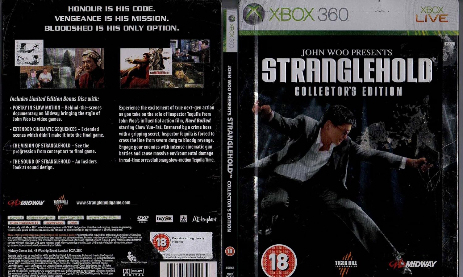 Stranglehold - Collectors Edition (Xbox 360): Amazon.co.uk: PC & Video ...