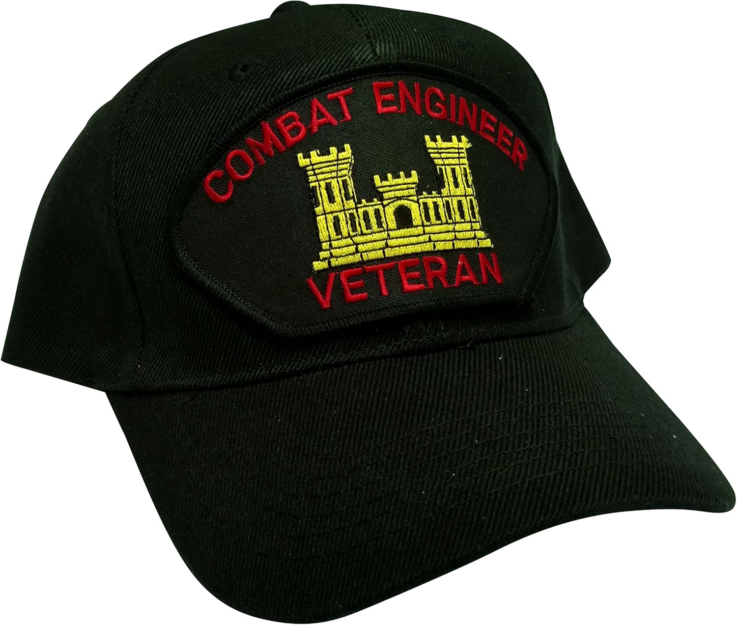 Amazon.com: US Army Combat Engineer Veteran Low-Profile Ball Cap Black ...