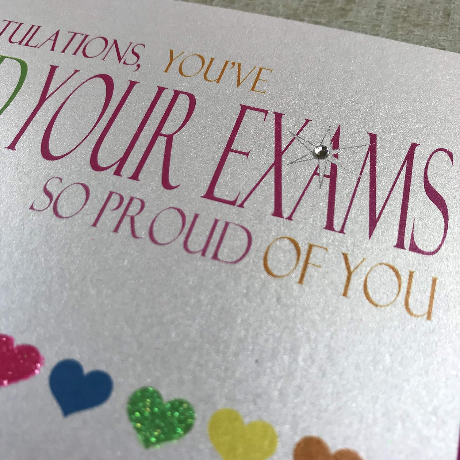 WHITE COTTON CARDS Neon Range, Congratulations You’ve Passed Your Exams ...