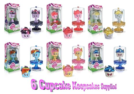 My Little Pony Cupcake Keepsakes - 6 Pack Assortment: Amazon.co.uk ...
