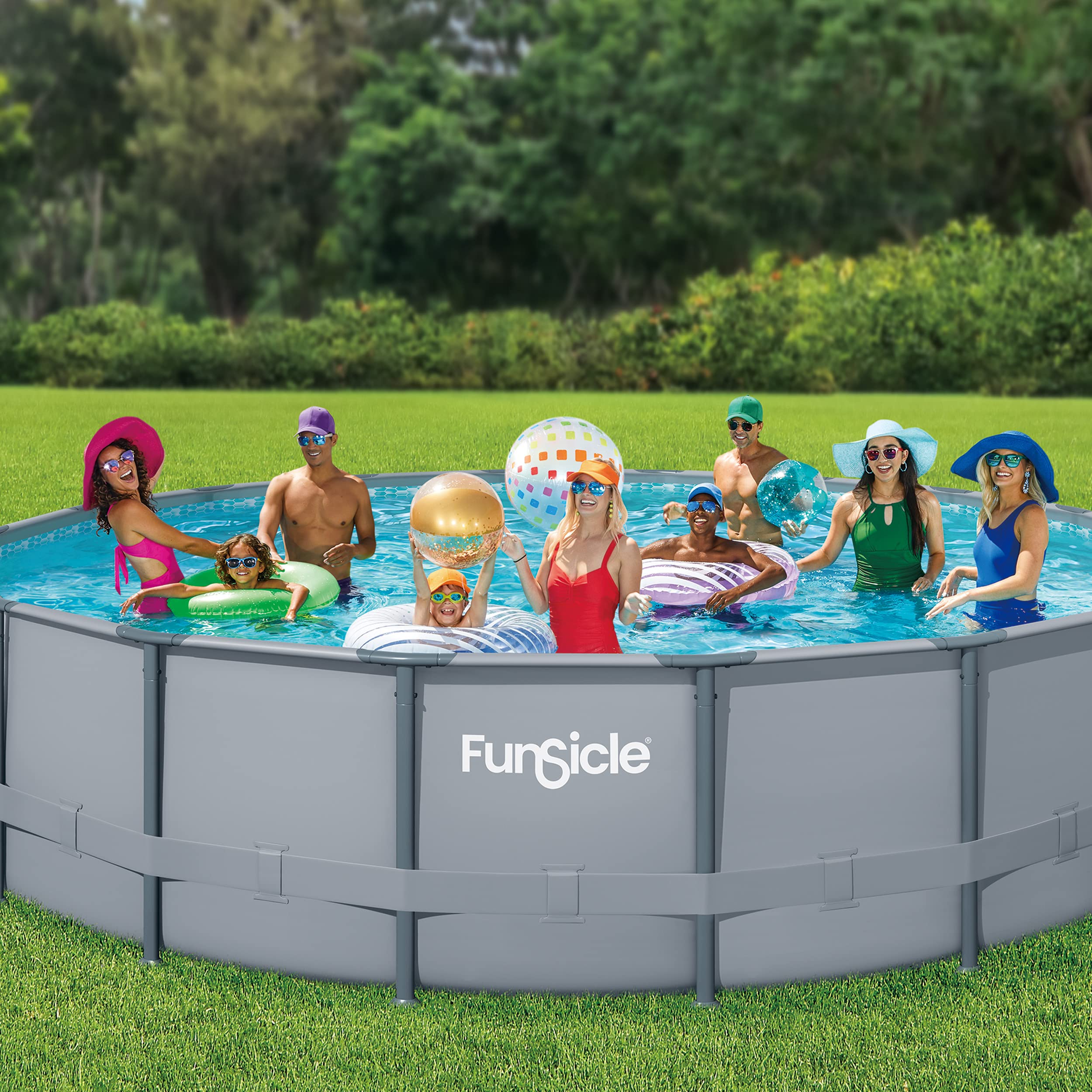Mua Funsicle 18ft x 48in Round Oasis Above Ground Pool, with ...