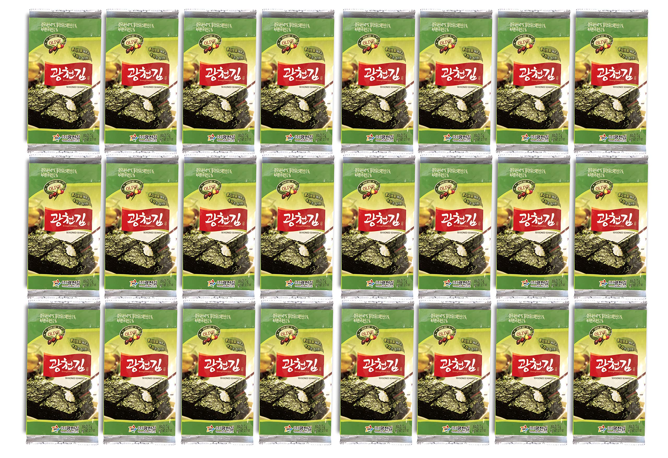 Buy w/ Olive Oil & Green Tea Kwangcheonkim Kim Nori Original Roasted ...