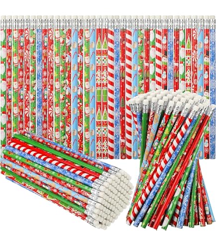 Refillable Lead Pencils FOIMAS 24pcs Christmas Pencils,Multi Point ...