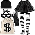 Amazon.com: FIOEOZ Halloween Robber Costume Set, 6 PCS Halloween Outfit ...