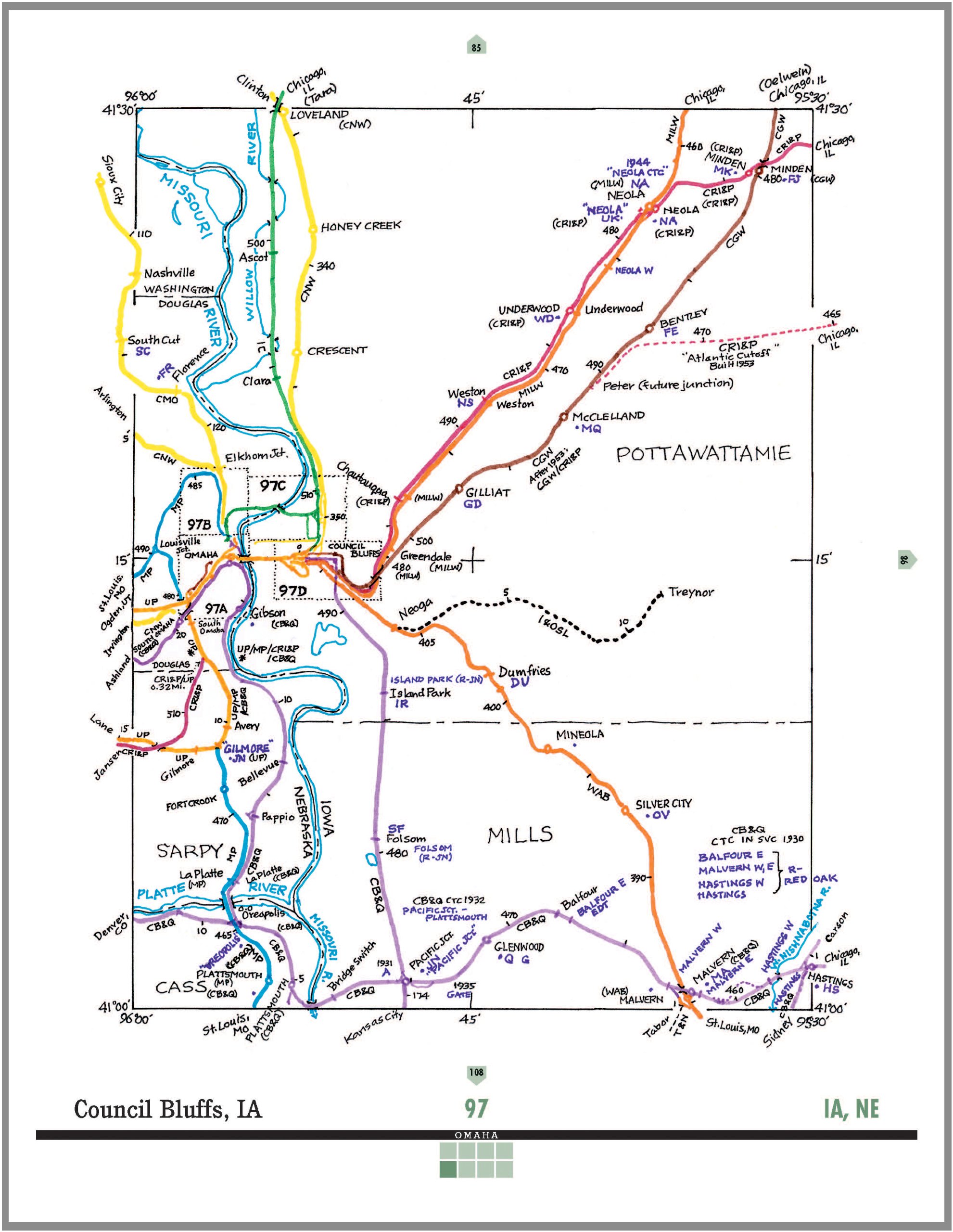 Richard C. Carpenters "A Railroad Atlas of the United States 1946 ...