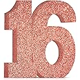 Amazon.com: Sweet 16th Birthday Decorations for Girls,Rose Gold Glitter ...
