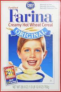 Amazon.com: Farina Mills Fortified Farina Creamy Hot Wheat Cereal 28 oz ...