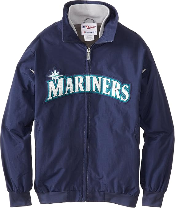 Amazon.com : MLB Seattle Mariners Triple Peak Premier Jacket, Navy ...