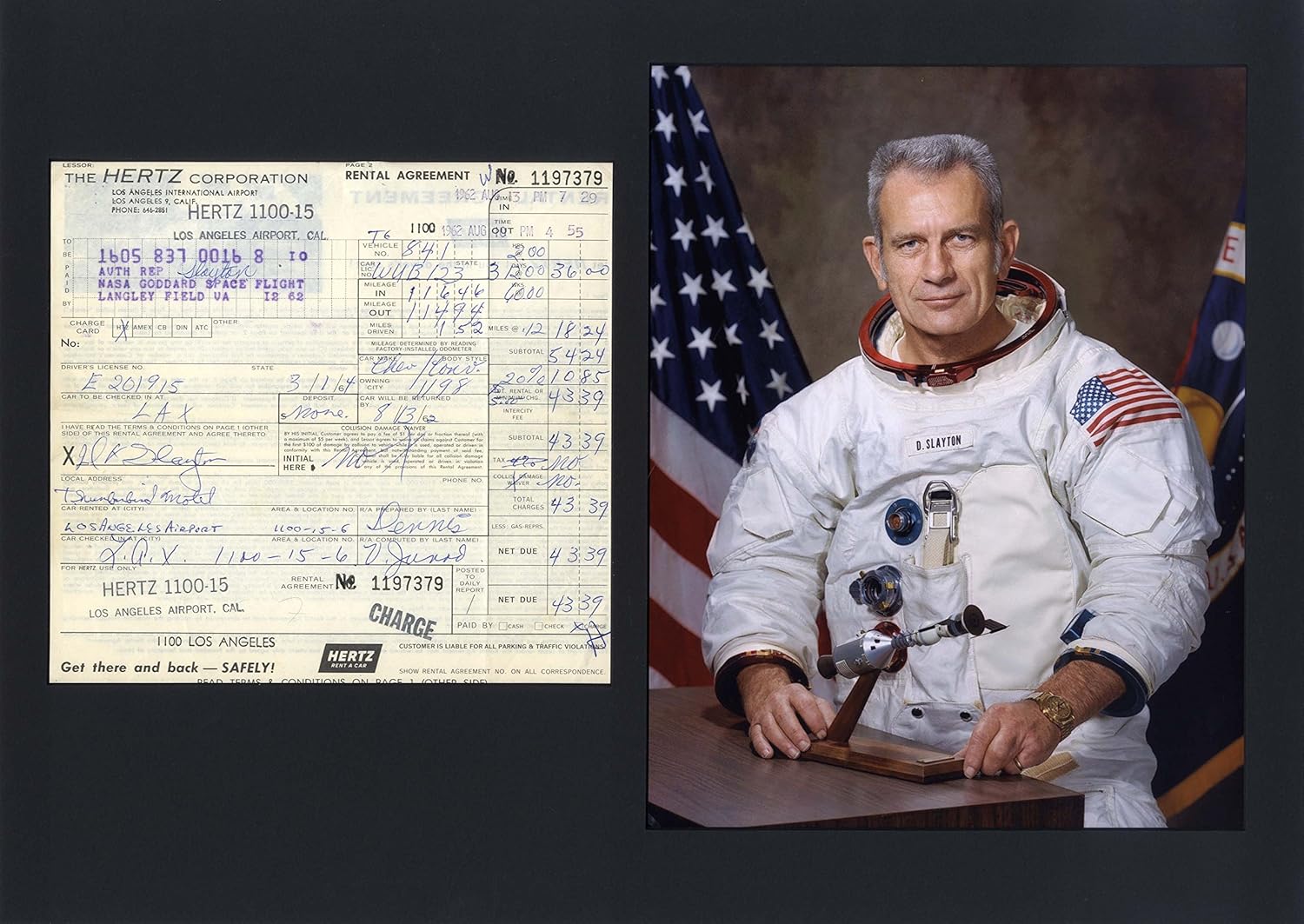 Amazon.com: NASA ASTRONAUT Deke Slayton autograph, signed document ...