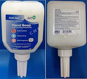 Amazon.com: DEB MED Acute-Kare Antimicrobial Handwash Medicated Soap 1L ...
