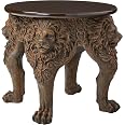 Amazon.com: Design Toscano Lord Raffles Lion Leg End Table, Woodtone ...