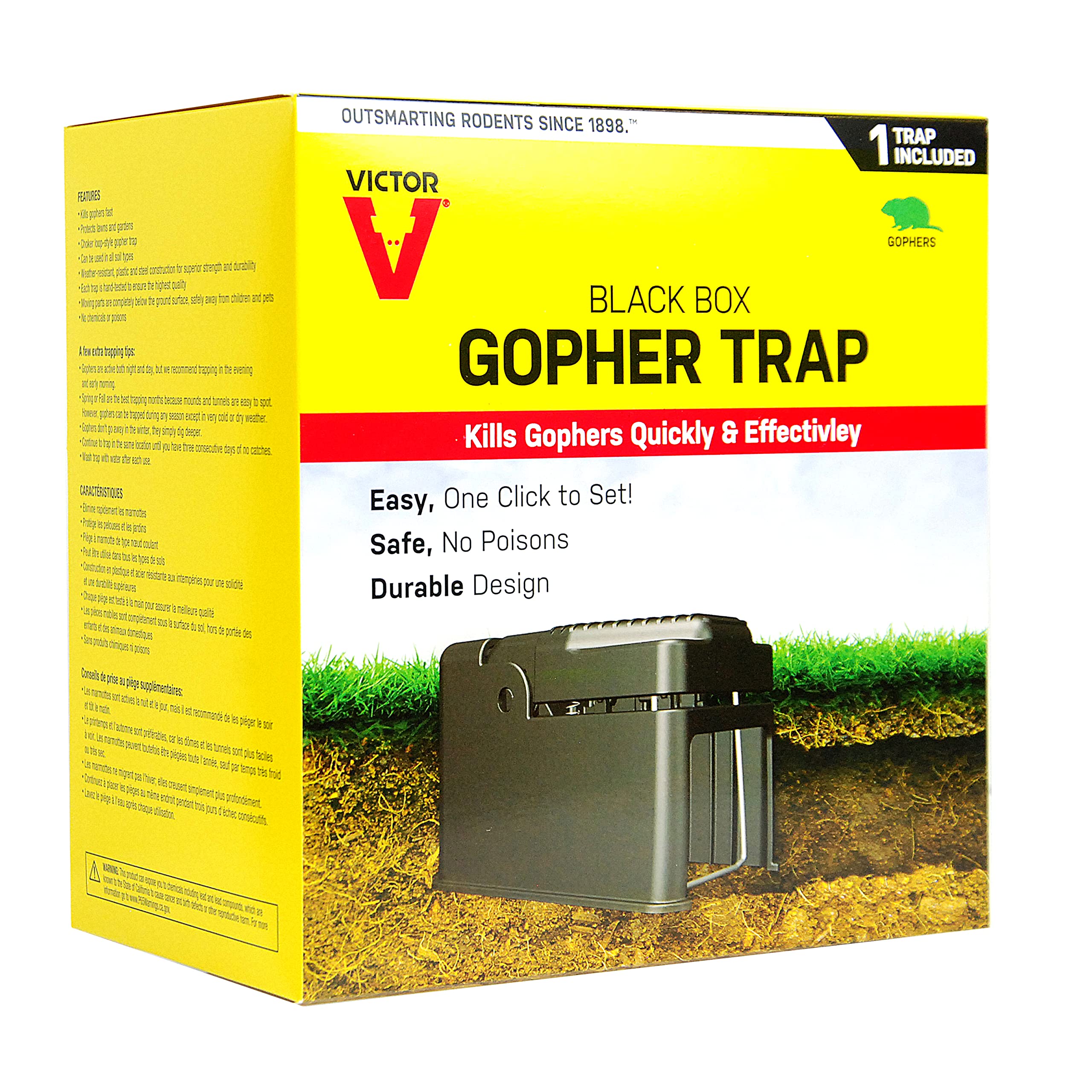 Mua Victor Black Box Gopher Trap - Gopher Traps - Durable Design ...
