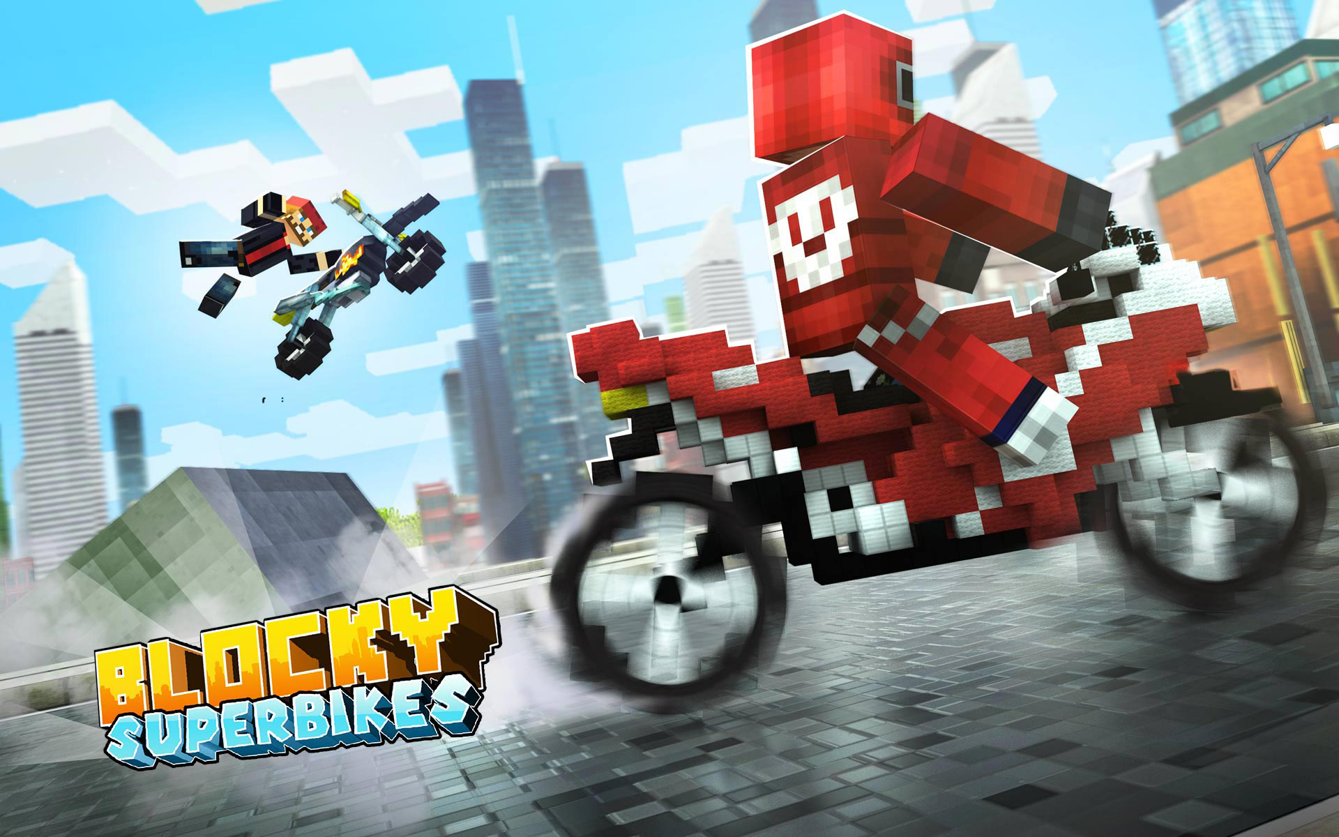 Blocky Motorbikes: Crazy GP Motorbike Racing Game - Accept the ...