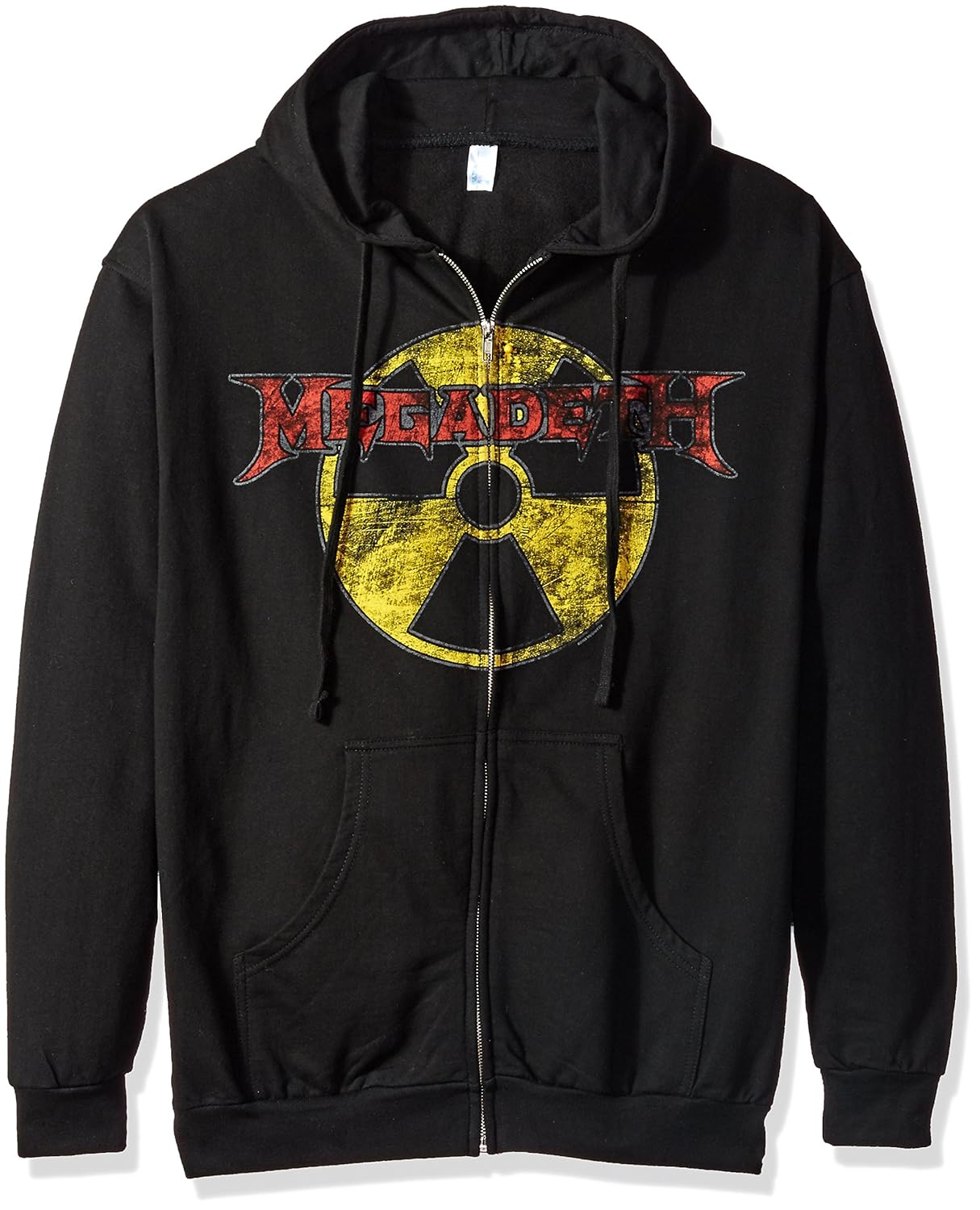 Buy Megadeth Men's Megadeath Zippered Hooded Sweatshirt Medium Black at ...
