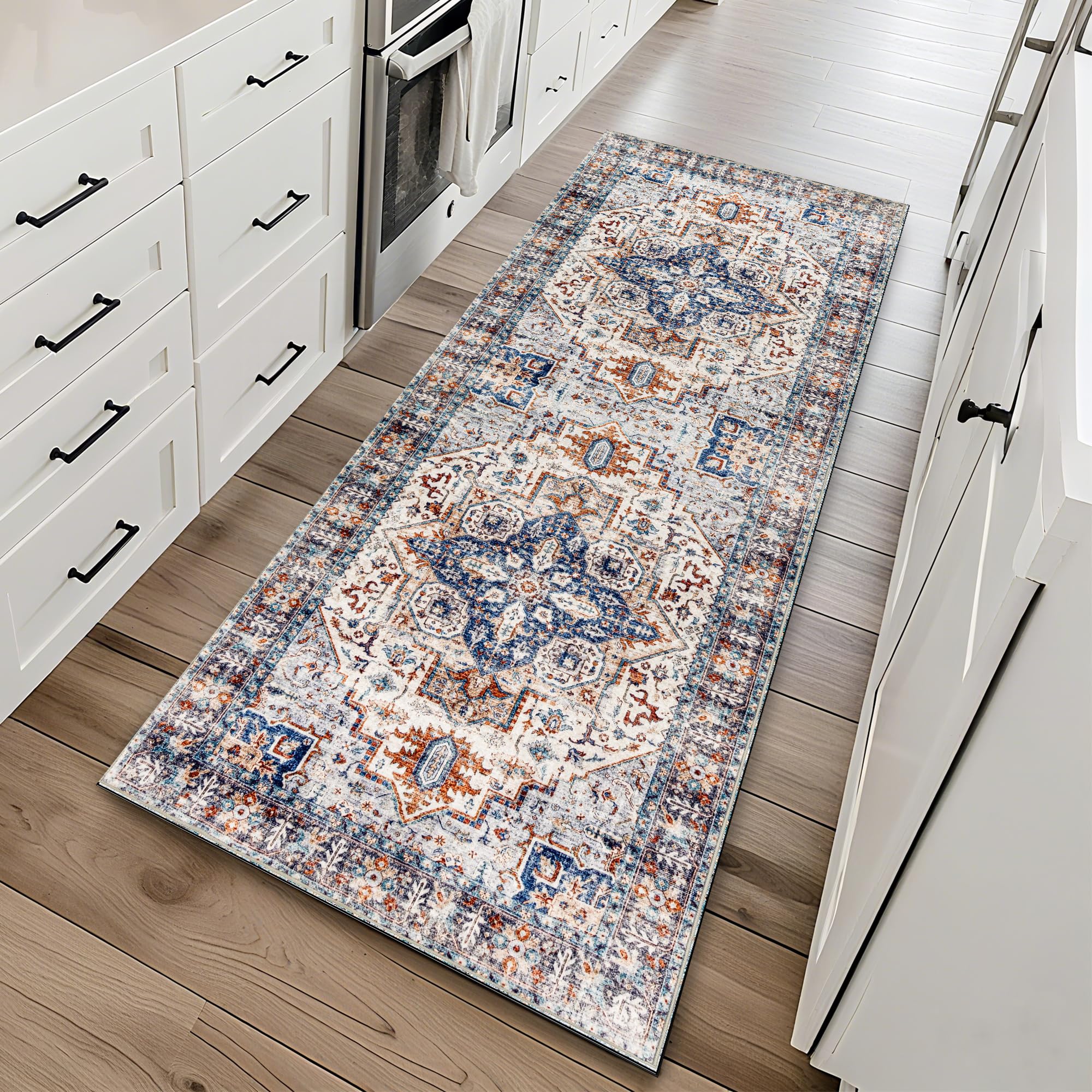 2x6 Hallway Washable Runner Rug : Vintage Soft Kitchen Bathroom Laundry ...