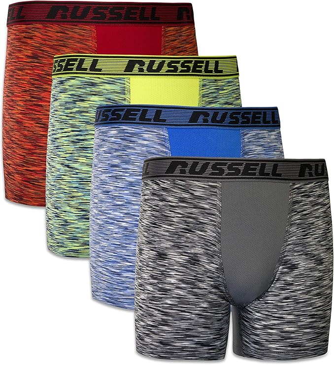 Russell Athletic Boy's Freshforce Odor Protection Performance Boxer ...