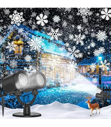 Snow Flurry Projection Lights