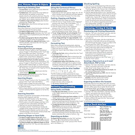Mua Microsoft Office 2021 and 365 Basics Quick Reference Training Tutorial Guide (Cheat Sheet of ...