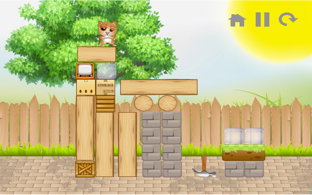 Kitty Cat Drop Rescue Physics Puzzle Logic Game:Amazon.com:Appstore for ...