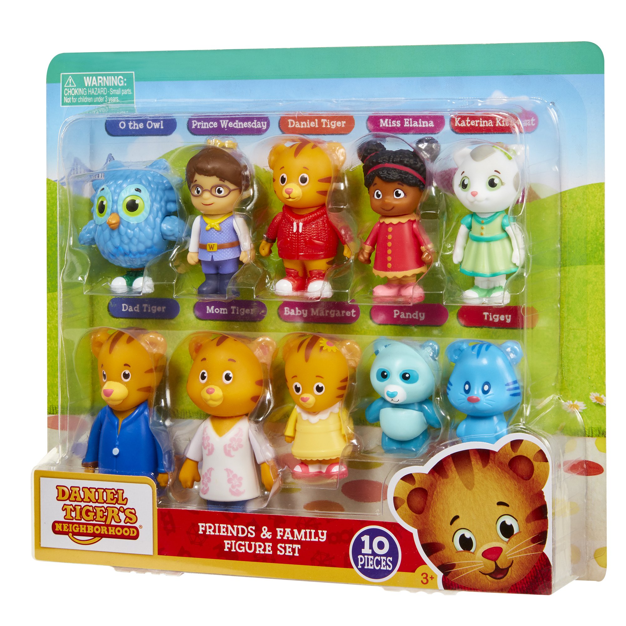 Daniel Tiger's Neighborhood Friends and Family Figure Set (10 Pack ...