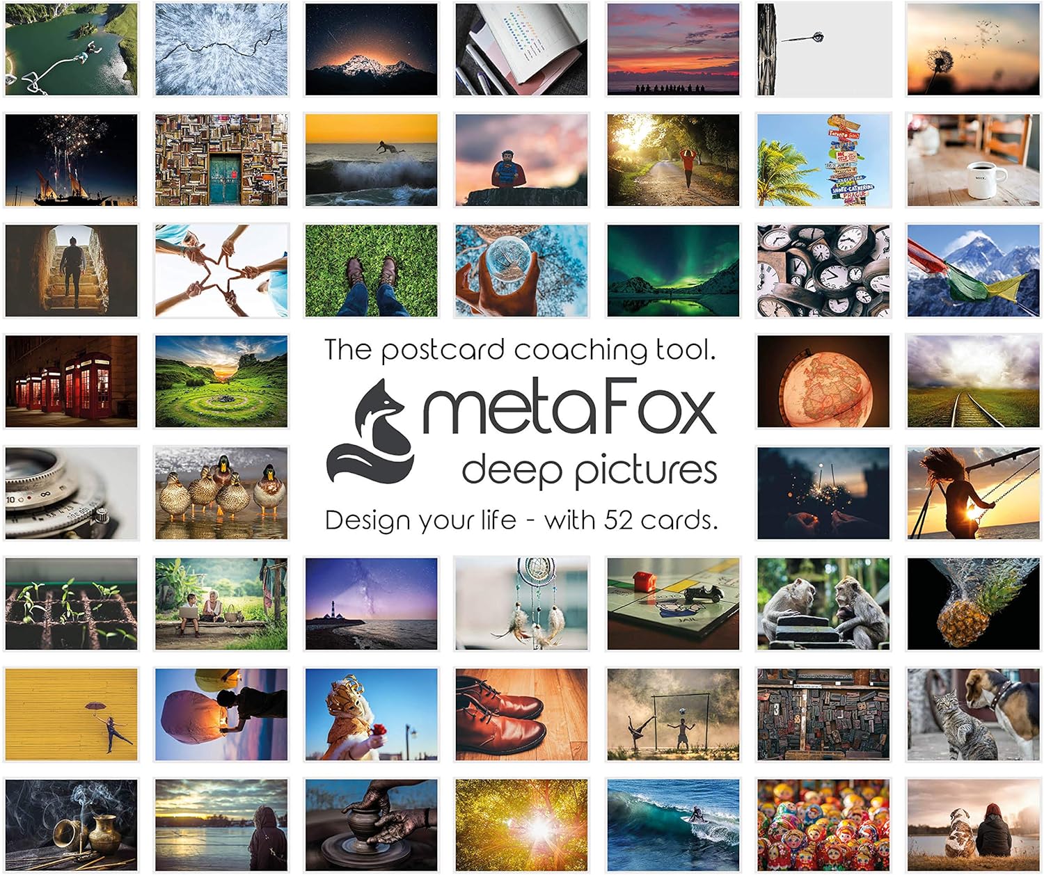 metaFox Deep Pictures - DESIGN YOUR LIFE - Cartes postales Ensemble d ...