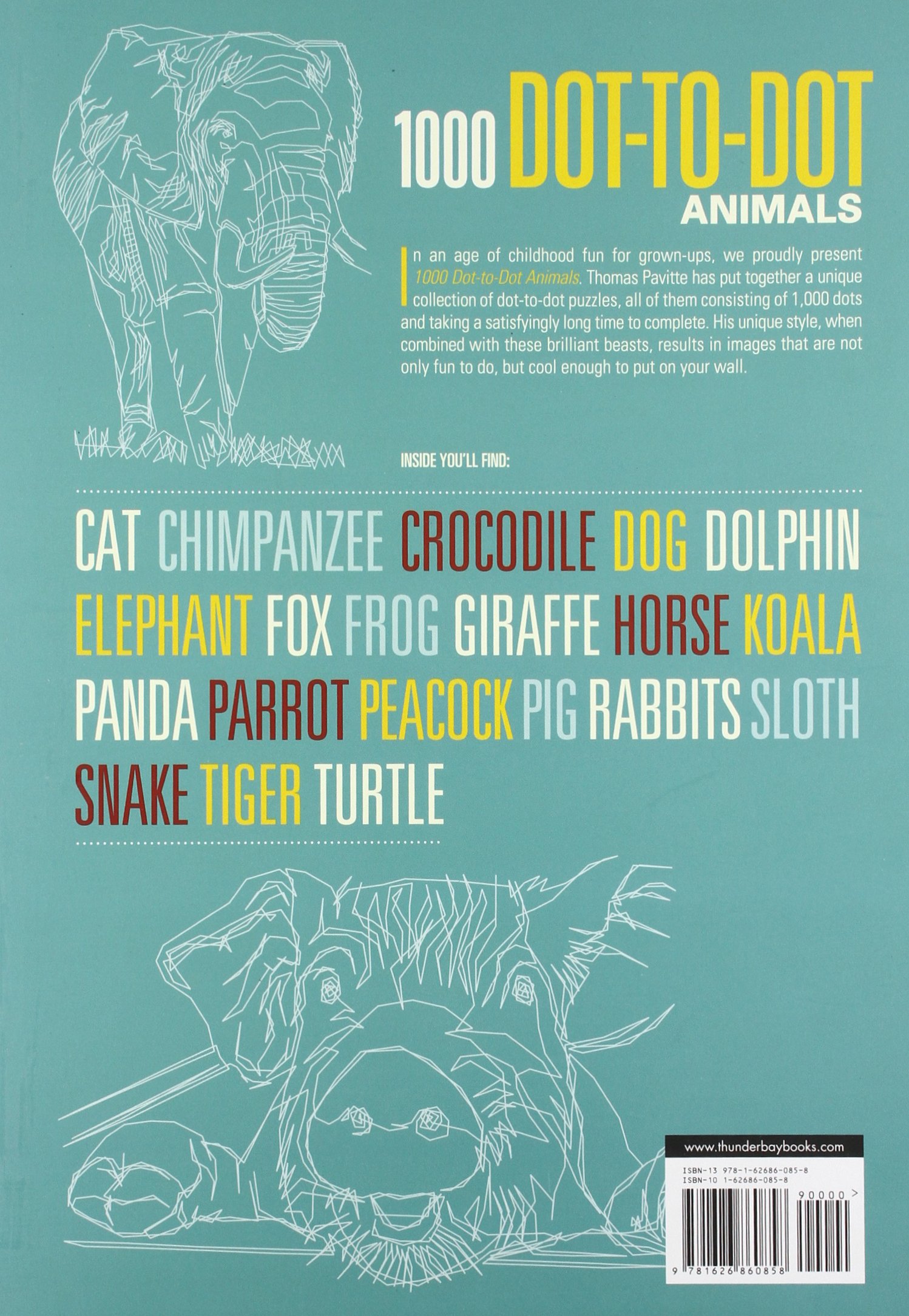 1000 Dot to Dot Animals