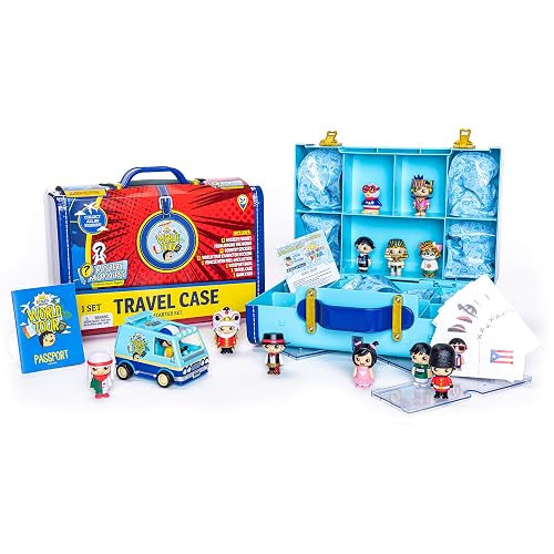 Ryan’s World Tour Suitcase, 12 Country Themed Mystery Micro Figures ...
