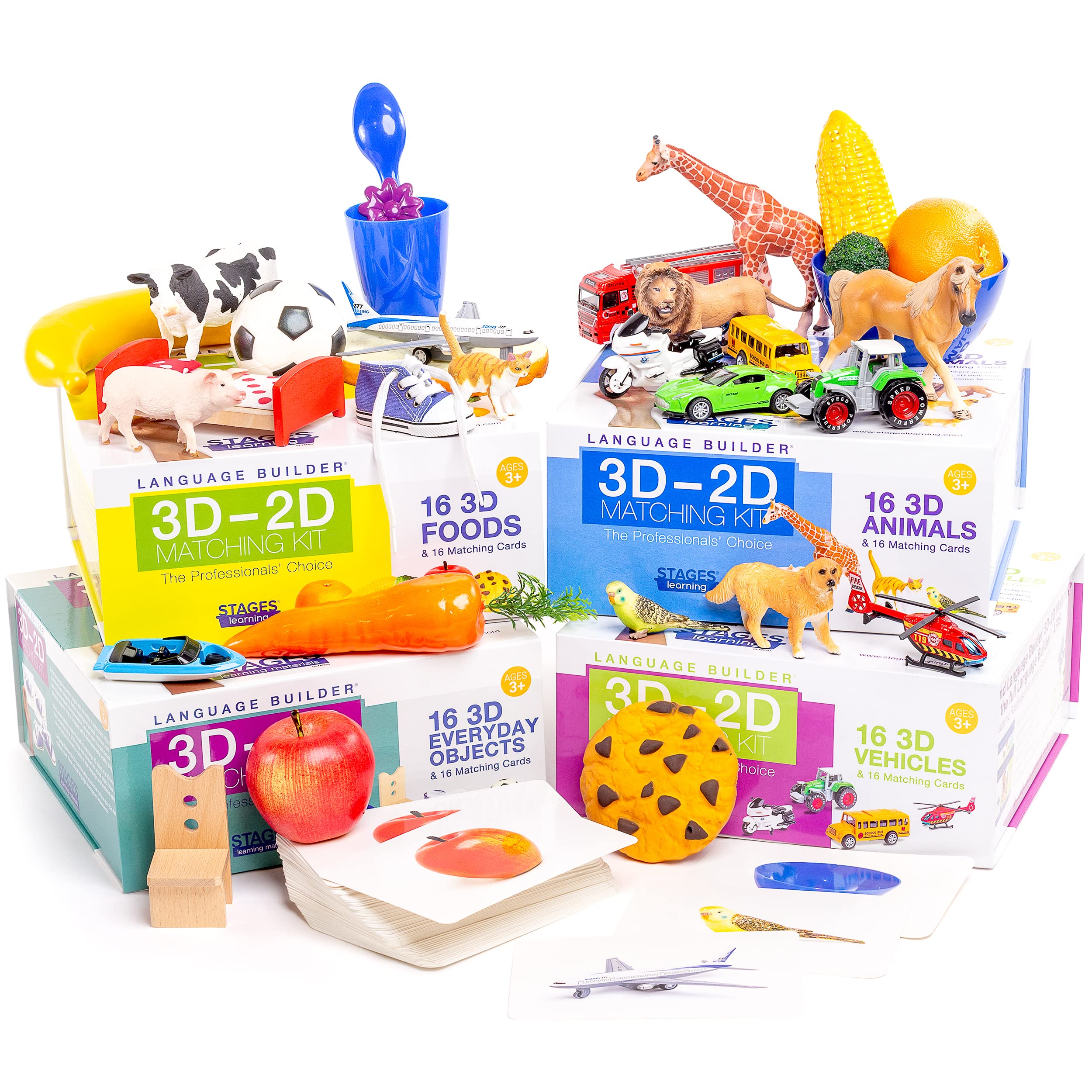 Mua Stages Learning Materials Language Builder 4 Box Set of 3D- 2D Noun ...