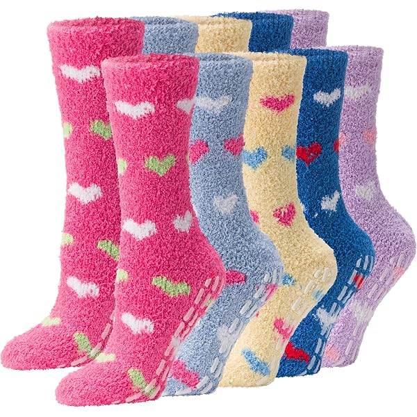 Womens Fluffy Socks Fuzzy Socks Women PLULON Women's Fuzzy Socks - 4 ...