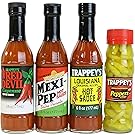 Amazon.com : Trappeys Peppers in Vinegar, Hot, 4.5 oz (Pack of 4 ...