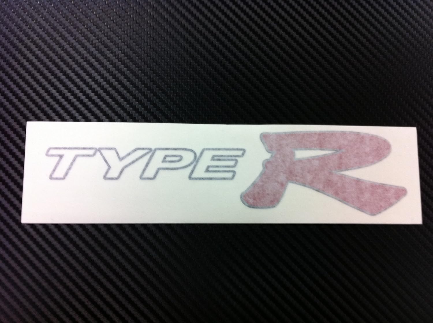 1 X Type R Racing Decal Sticker (New) Black and Red Size 8''x1.9 ...