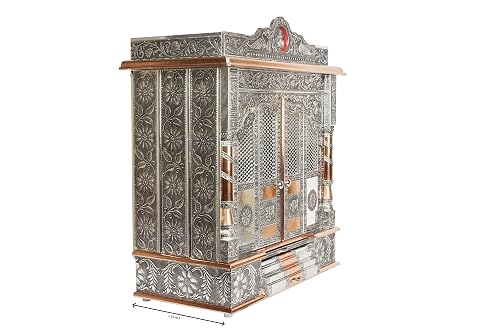 Pooja Mandir for Home (Indian Hindu Temple for House) 26" Step Door ...