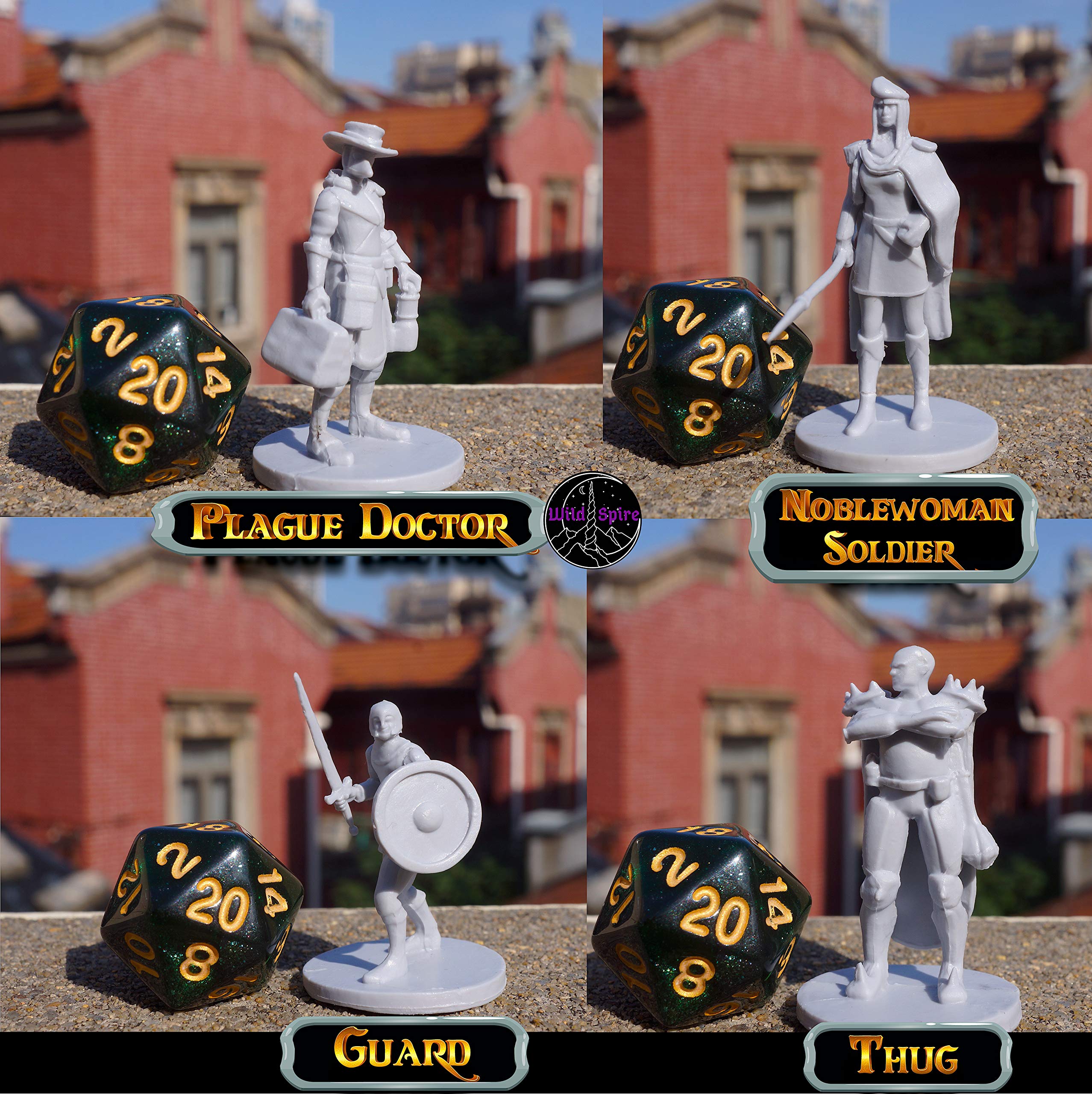 Mua 24 Miniatures Town Enemies for DND Monster Miniatures 28mm Fantasy ...