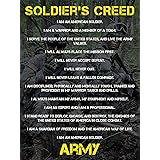 Amazon.com: Soldiers Creed Poster Army Poster Military Gifts Army Gifts ...