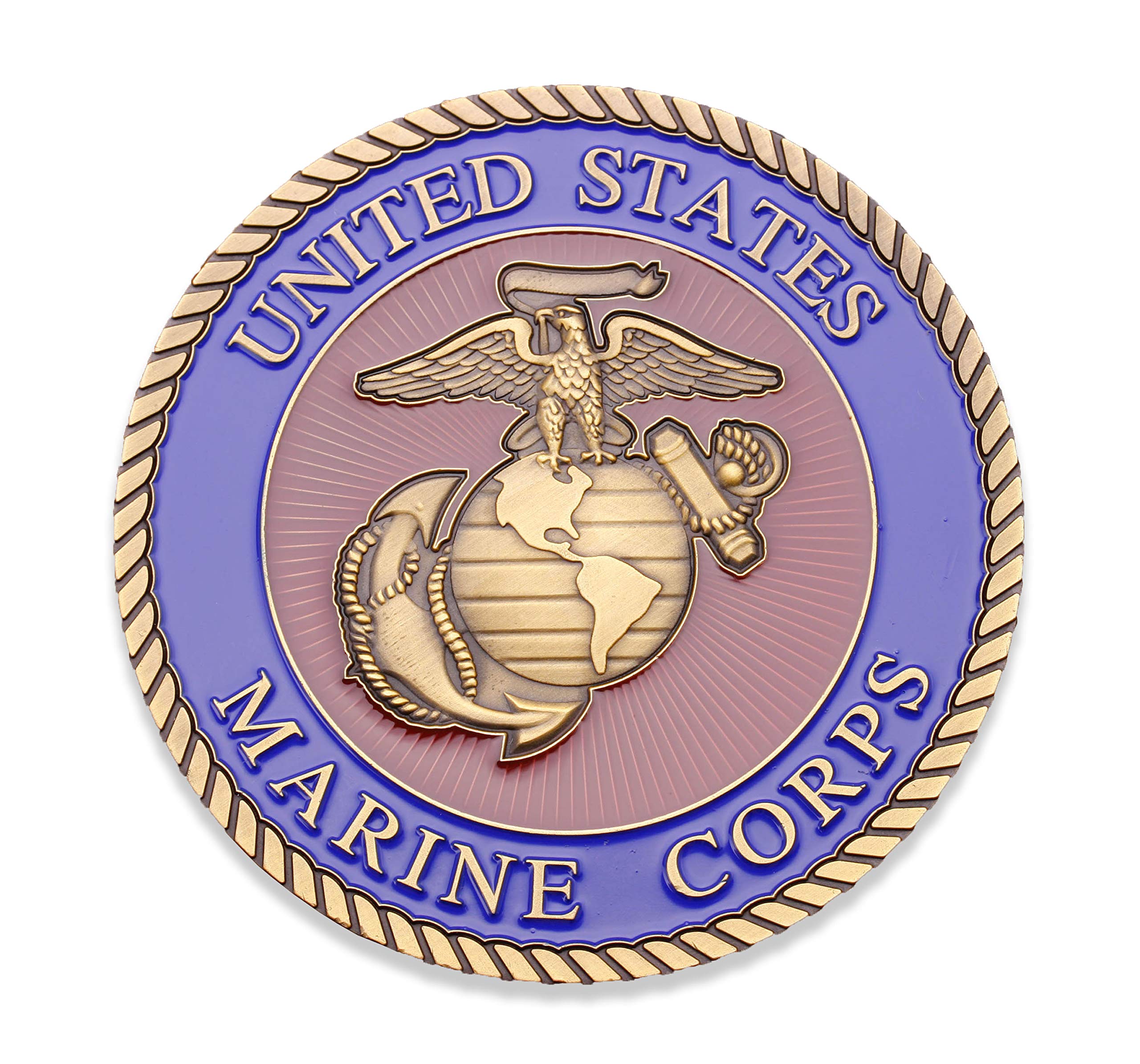 Mua 3" Marine Corps Challenge Coin Colored Filled - EGA Adhesive ...