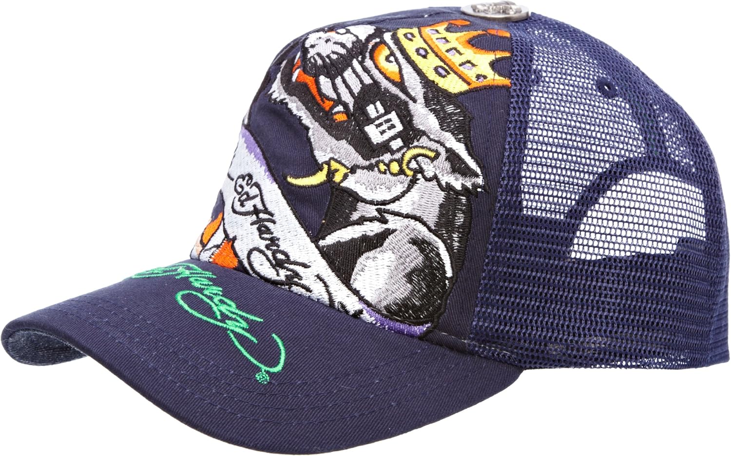 Ed Hardy Keith Richards Basic 12 Men's Hat Navy One Size: Amazon.co.uk ...