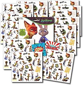 Amazon.com: Disney Studios Zootopia Stickers Party Favors ~ Set of 2 ...
