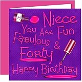 For A Special Niece On Your 40th Birthday Card: Amazon.co.uk: Office ...