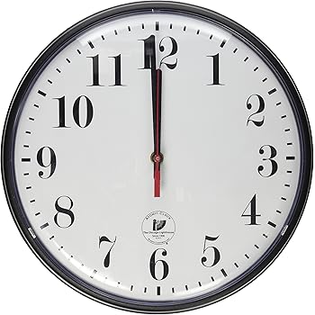 Amazon.com: The Chicago Lighthouse Wall Contract Clock with White Dial ...