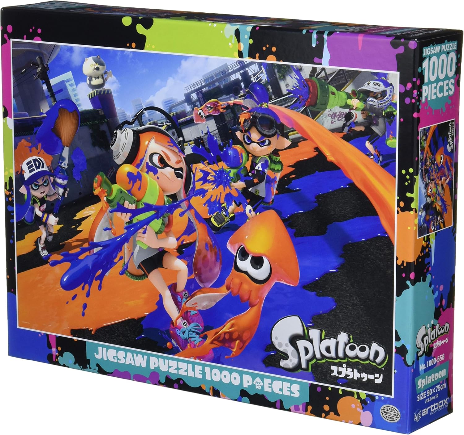 Amazon | 1000ピース ジグソーパズル スプラトゥーン Splatoon(50x75cm) | ジグソーパズル | おもちゃ