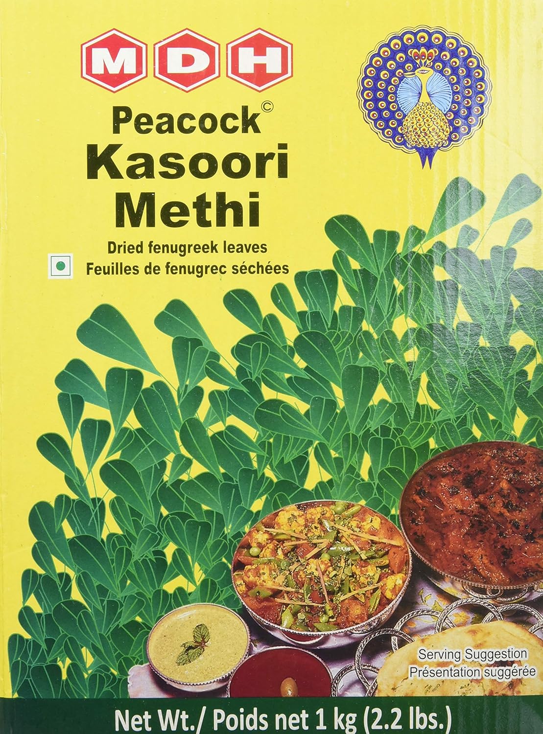 MDH Kasoori Methi Leaves, 1kg 1 kilogram: Amazon.ca: Grocery