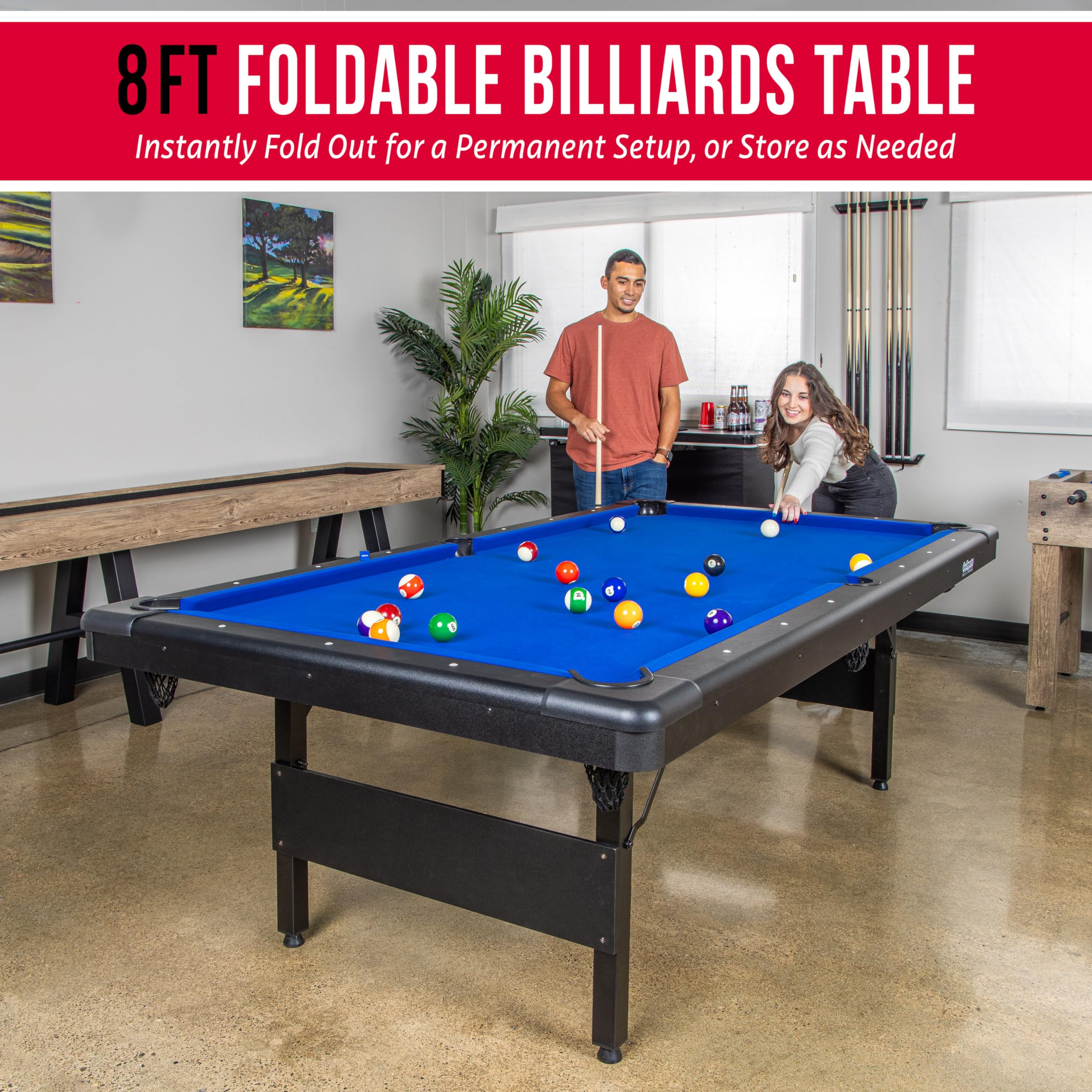 Mua GoSports 6, 7, or 8 ft Billiards Tables - No Assembly, Choose Your ...